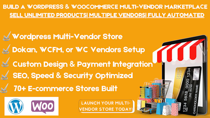 Build wordpress woocommerce shopify multivendor marketplace ecommerce website by Herberter2 | Fiverr