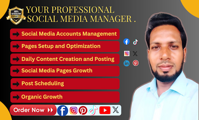 Be your social media manager and content creator by Samirmondal517 | Fiverr