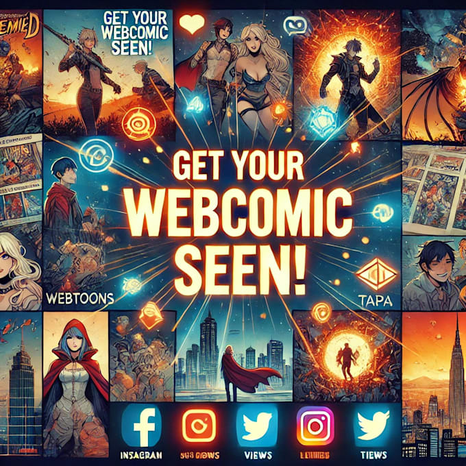 Promote your webcomic, webtoon promotion, tapas, manga, comic by Diasy ...