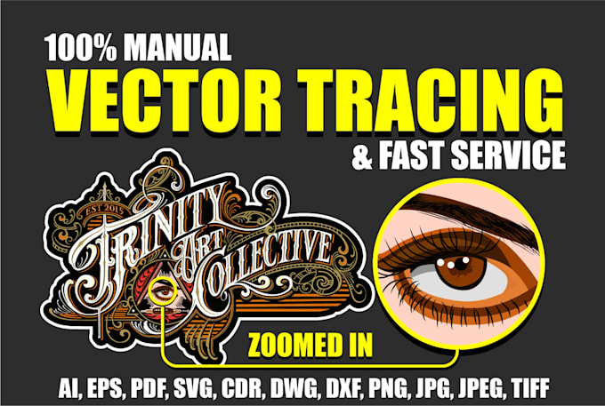 Do vector tracing, replicate, logo to vector, image to vector in 3 ...