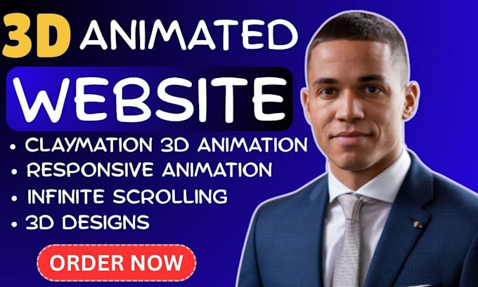 3d animated website 3d scrolling effect animation 3d blender spline ...