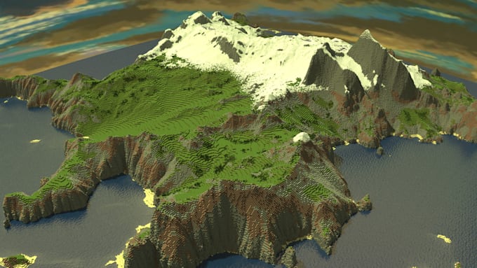 Create worldpainter minecraft terrain by Alvianarianto | Fiverr