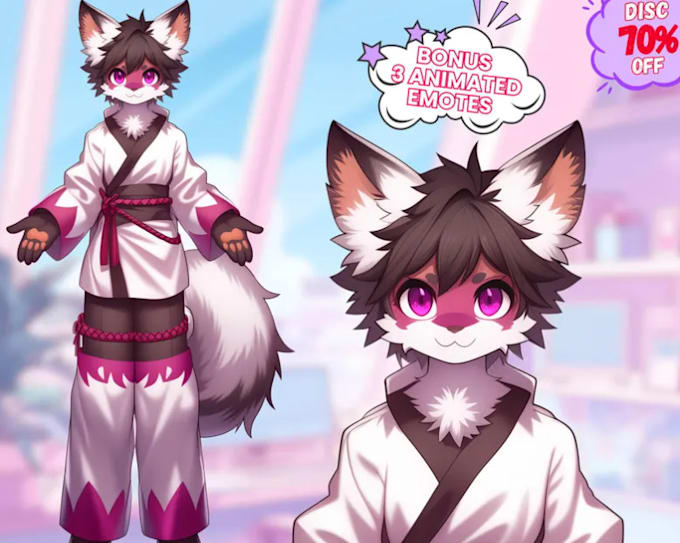 Live2d vtuber model,rig,vroid, pngtuber,pfp,mecha,furry,vbridger,blonde ...