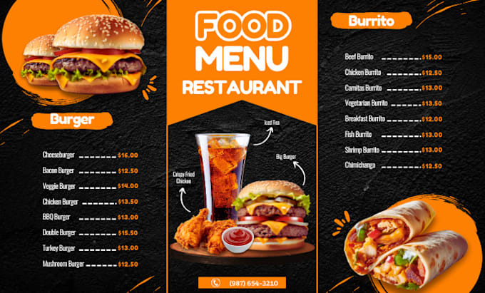 Design a perfect restuarant menu, food menu, pocket menu by Distinct ...