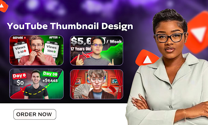 Design attractive youtube thumbnails that get more clicks by Maryautomation | Fiverr
