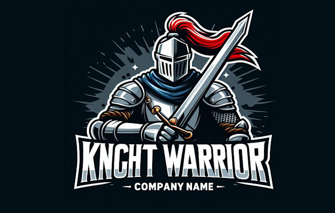 Make an amazing knight warrior helmet mascot logo design in one day by ...