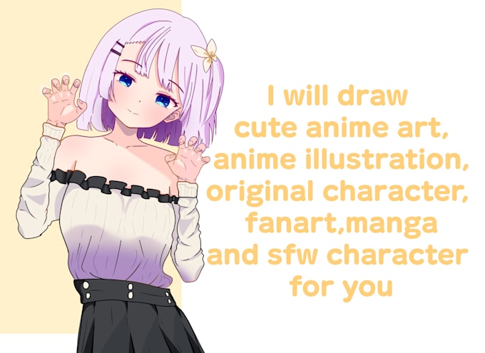 Draw anything you want in cute anime style by Wawalejend | Fiverr