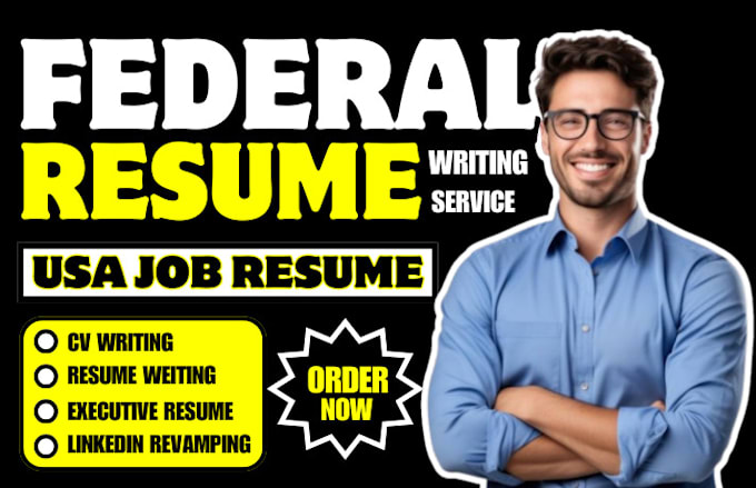 Federal resume cv usa jobs government cover letter linkedin promotion ...
