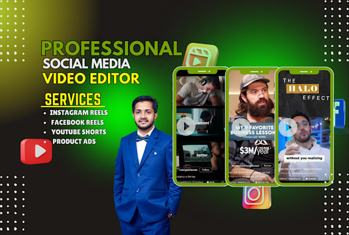 Edit short form videos for tiktok, reels and youtube shorts by Ashraful ...