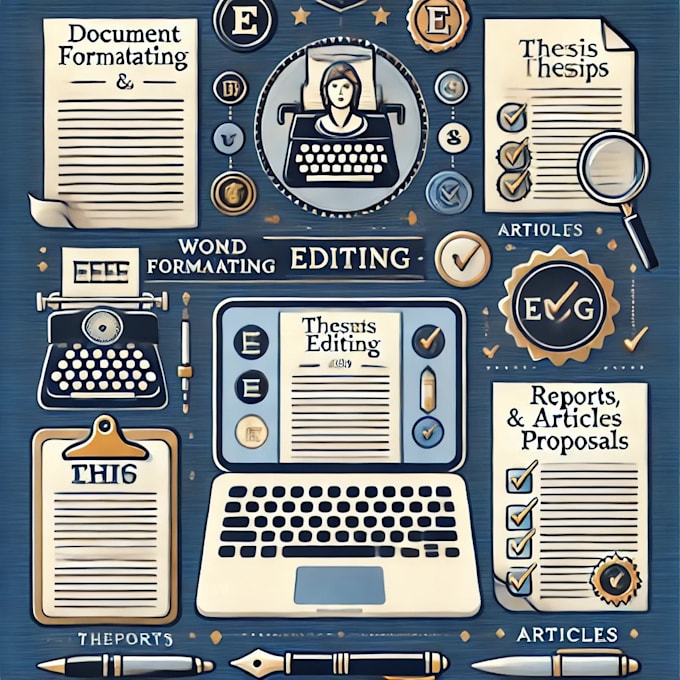 Design and edit word document format, thesis, report, article ...