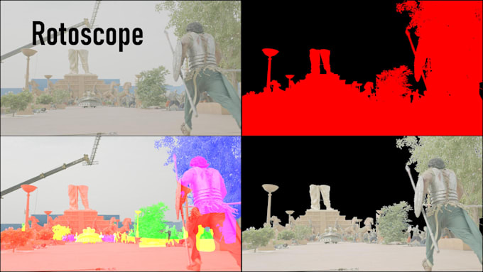 Do professional rotoscope, ai roto,green, blue screen keying by ...
