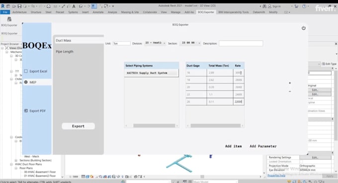 Create mep autodesk revit plugins by Mohamed_afia_ | Fiverr