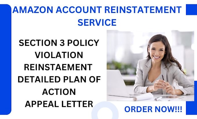 Reinstate your suspended amazon account section 3 amazon account reactivation by Dexham | Fiverr