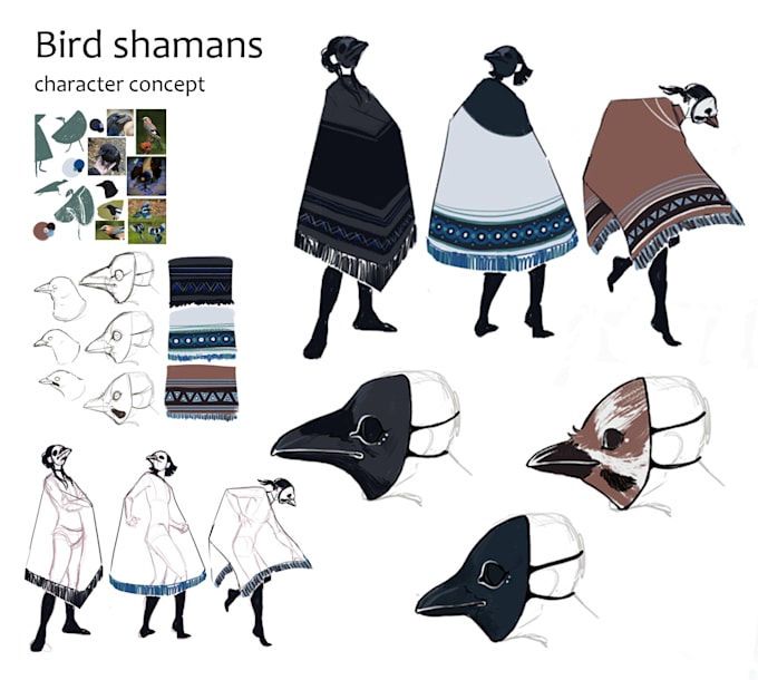 Create an interesting character concept art for you by Dariahorevalova ...