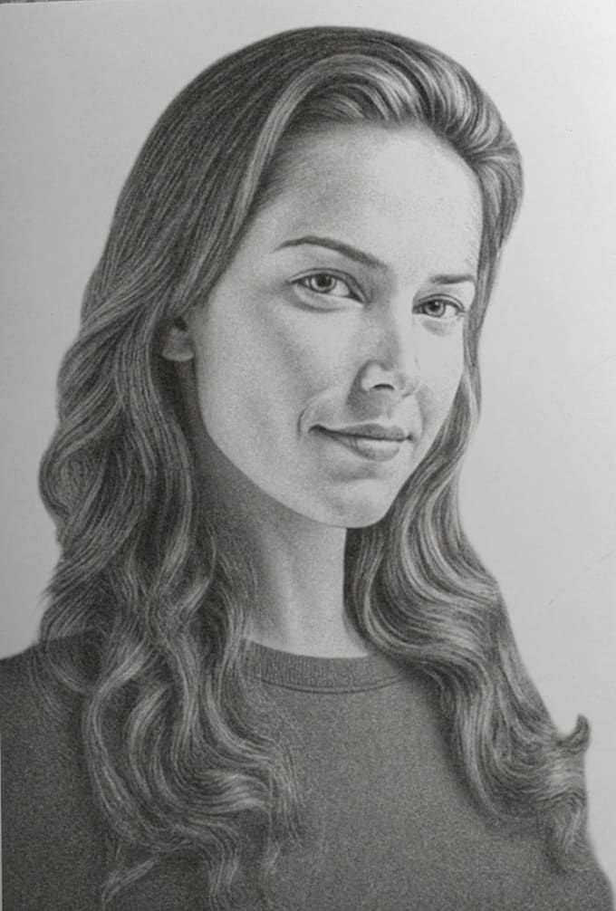 Sketch a portrait in pencil and send the original drawin by Michal ...