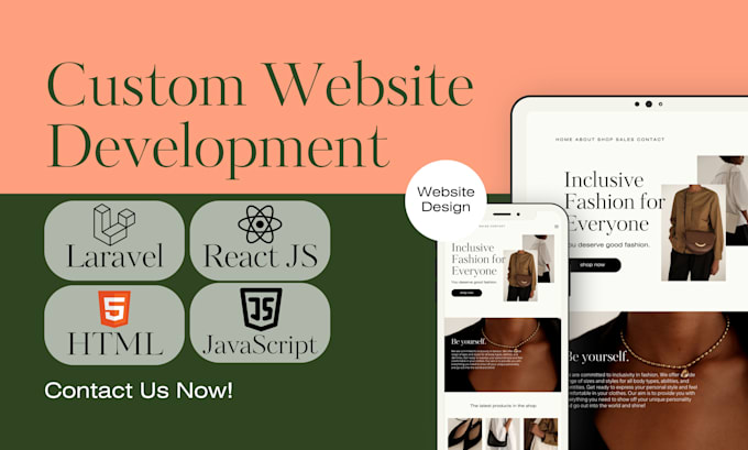 Build custom website development full stack web developer front end developer by Novanestuk | Fiverr