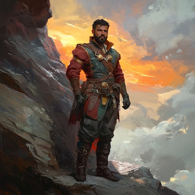Draw a fantasy dnd character art and dnd character by Launartun | Fiverr