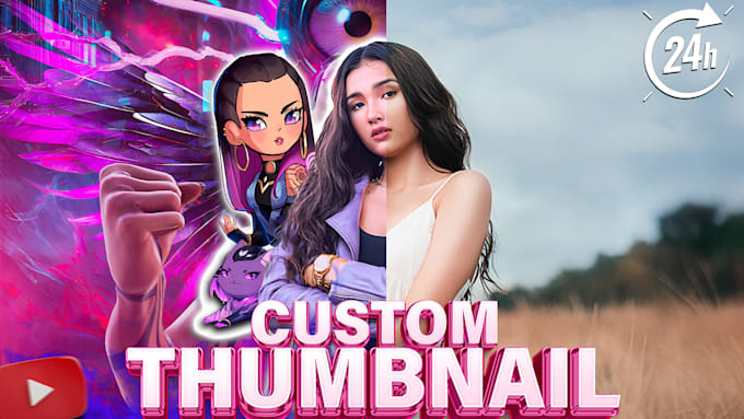 Design attractive custom gaming youtube thumbnail in 24hr by Hash__08 ...