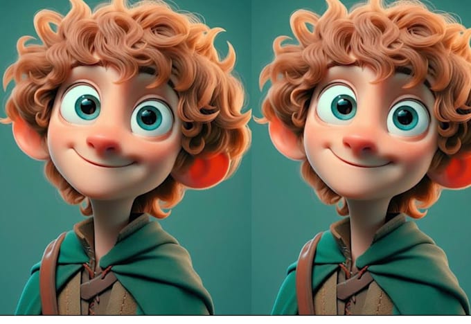 3d cartoon character disney pixar 3d character modeling for 3d ...