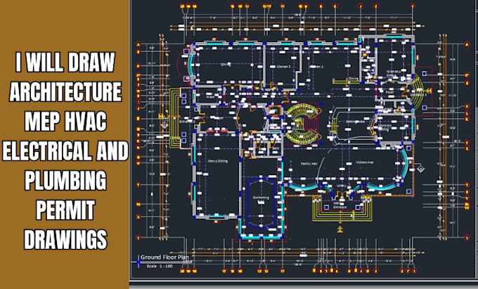 Draft architecture permit drawing mep hvac electrical plumbing hvac ...