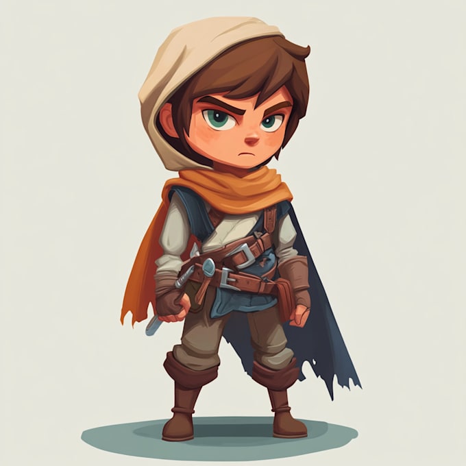 Draw game character art, 2d game character art by Gizeldaitus50 | Fiverr