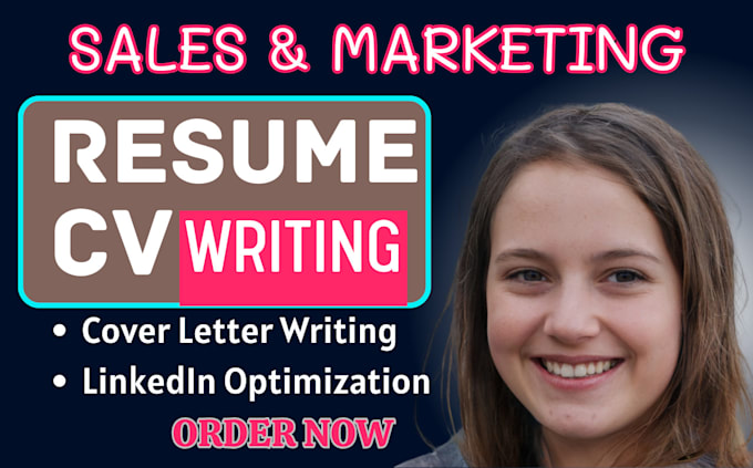 Write professional sales resume sdr, finance marketing cv writing ...