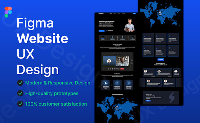 Create responsive figma website ui, website design figma by Piyush578 | Fiverr