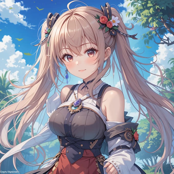 Draw anime character fan art, oc, and manga by Rachrake | Fiverr