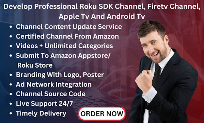 Develop professional roku sdk channel, firetv channel, apple tv and ...