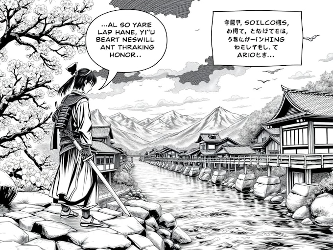 Draw detailed anime manga comic page anime storyboard webtoon manga art ...