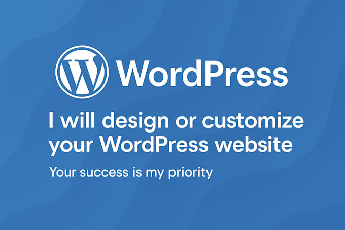 Create, customize, and optimize your wordpress website professionally by Nextgendevs2025 | Fiverr