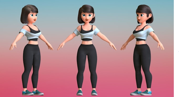 Custom 3d figure, character design, cartoon character, anime figure for ...