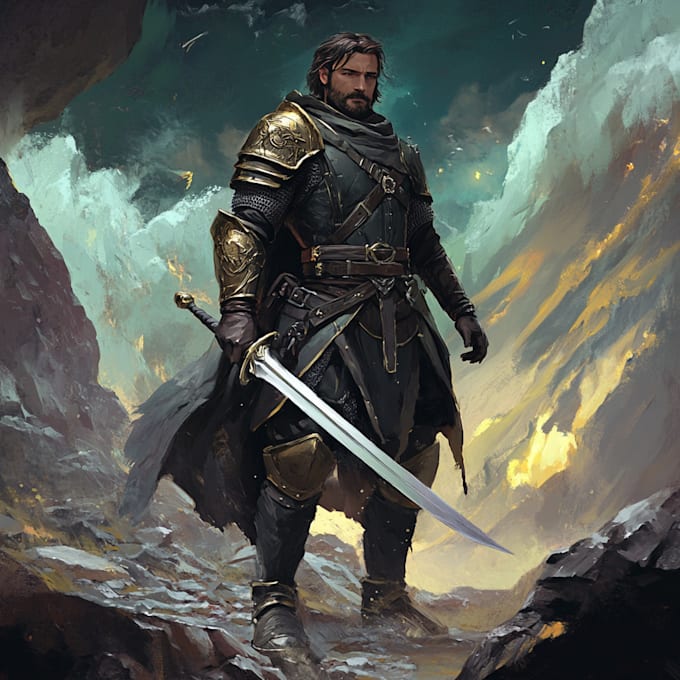 Draw dnd fantasy character for game and card by Vinceodge | Fiverr