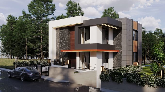 Redesign residential farm house building, villa walkthrough, landscape ...