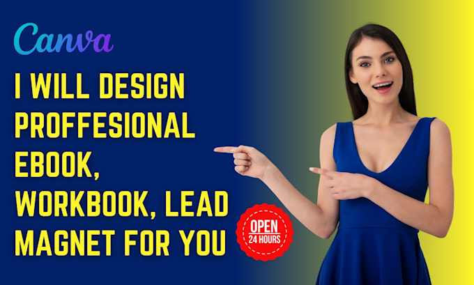Create stunning canva ebook design, workbook, lead magnet , pdf in canva by Creativetahreem | Fiverr