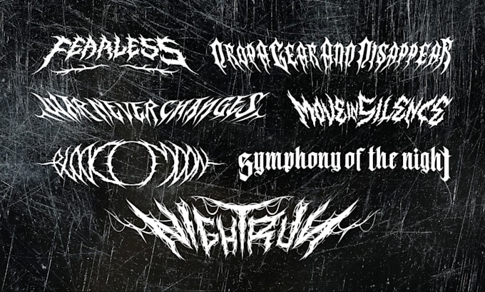 Design a brutal and unique metal band logo for you by Zoletil | Fiverr