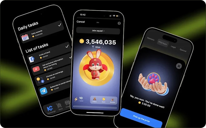 Build telegram mini app ton blockchain token telegram crypto game telegram bot by Manuelfoss ...