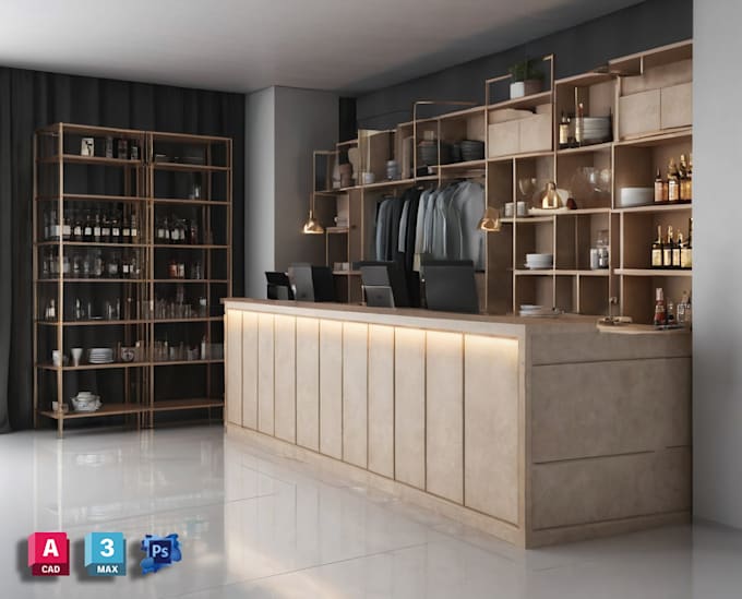 Design small night club in minimal and modern style by Erfan_moqadam ...