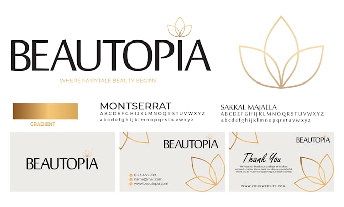 Custom beauty brand logo design brand style guide for entrepreneurs by ...