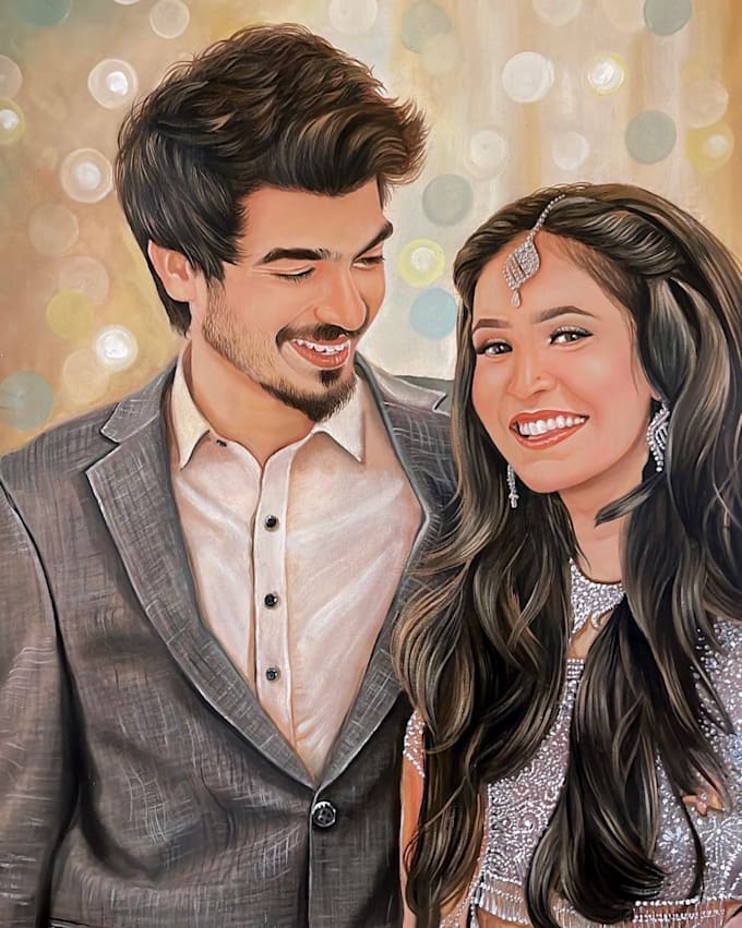 Create realistic handmade portraits and paintings by Asraartstudio | Fiverr