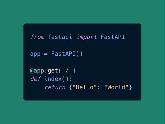 Build a fast api backend using fastapi and python by Naunghtoolwin | Fiverr Build a fast api backend using fastapi and python by Naunghtoolwin | Fiverr