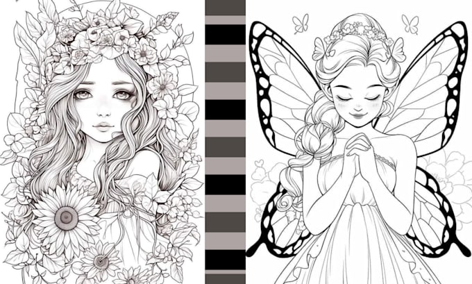 Draw amazing coloring book pages illustration for children by Colorboo ...
