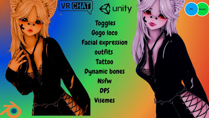 3d tube model face rig vr chat avatar furry avatar vrchat avatar vr ...