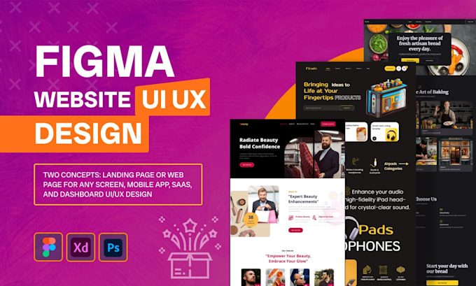 Professional figma ui ux design for websites, mobile apps, and ...