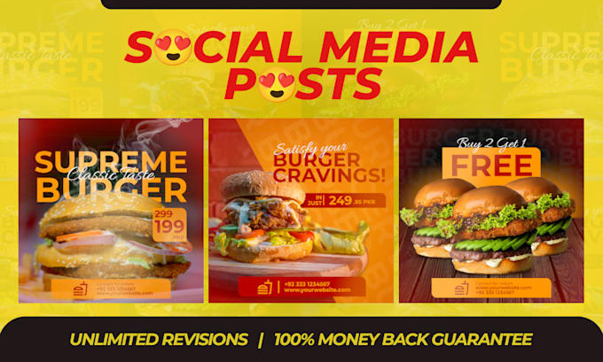 Make engaging social media post designs for your social media marketing ...