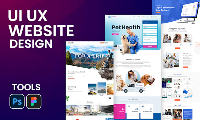 Do website ui ux, landing page ui ux, website design by Anup_designer08 ...