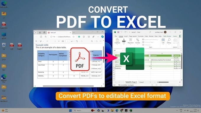 Convert pdf to excel by Aadil786x | Fiverr
