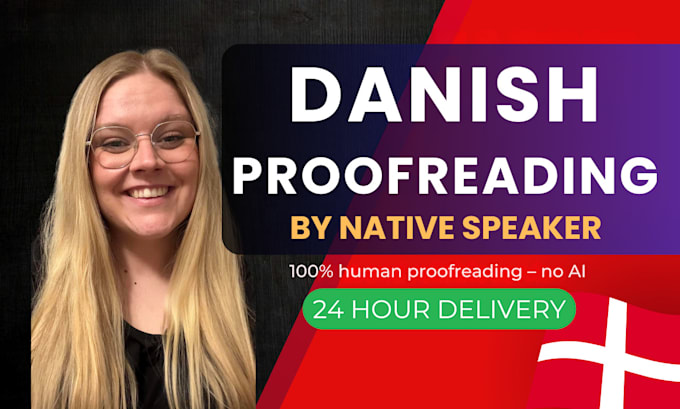 Revisar e editar textos em dinamarquês em 24 horas