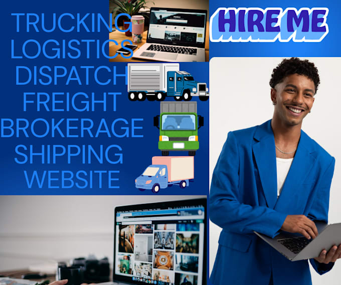 Create logistics website, trucking, dispatch, freight broker, moving ...