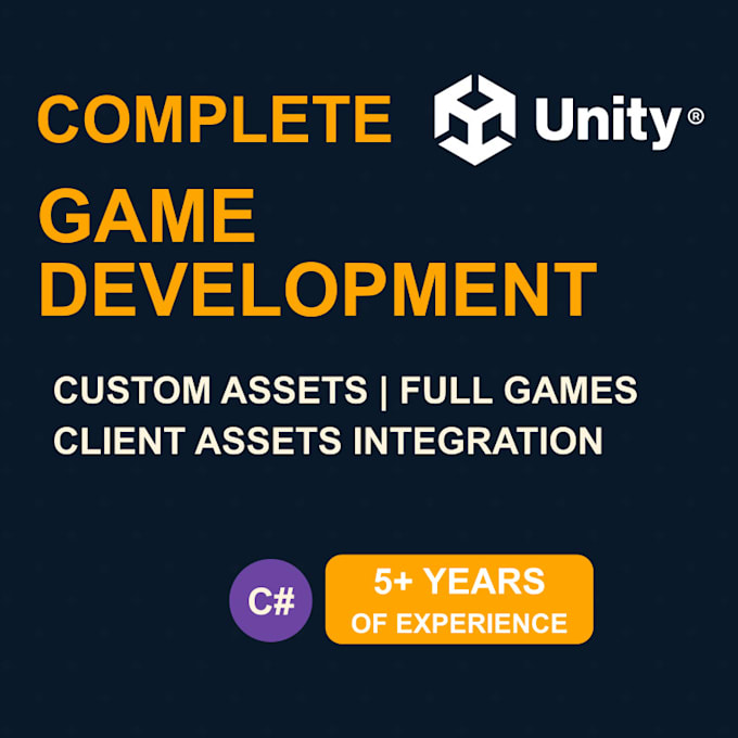 Develop a complete unity game using your provided assets by Abdullah6930 | Fiverr